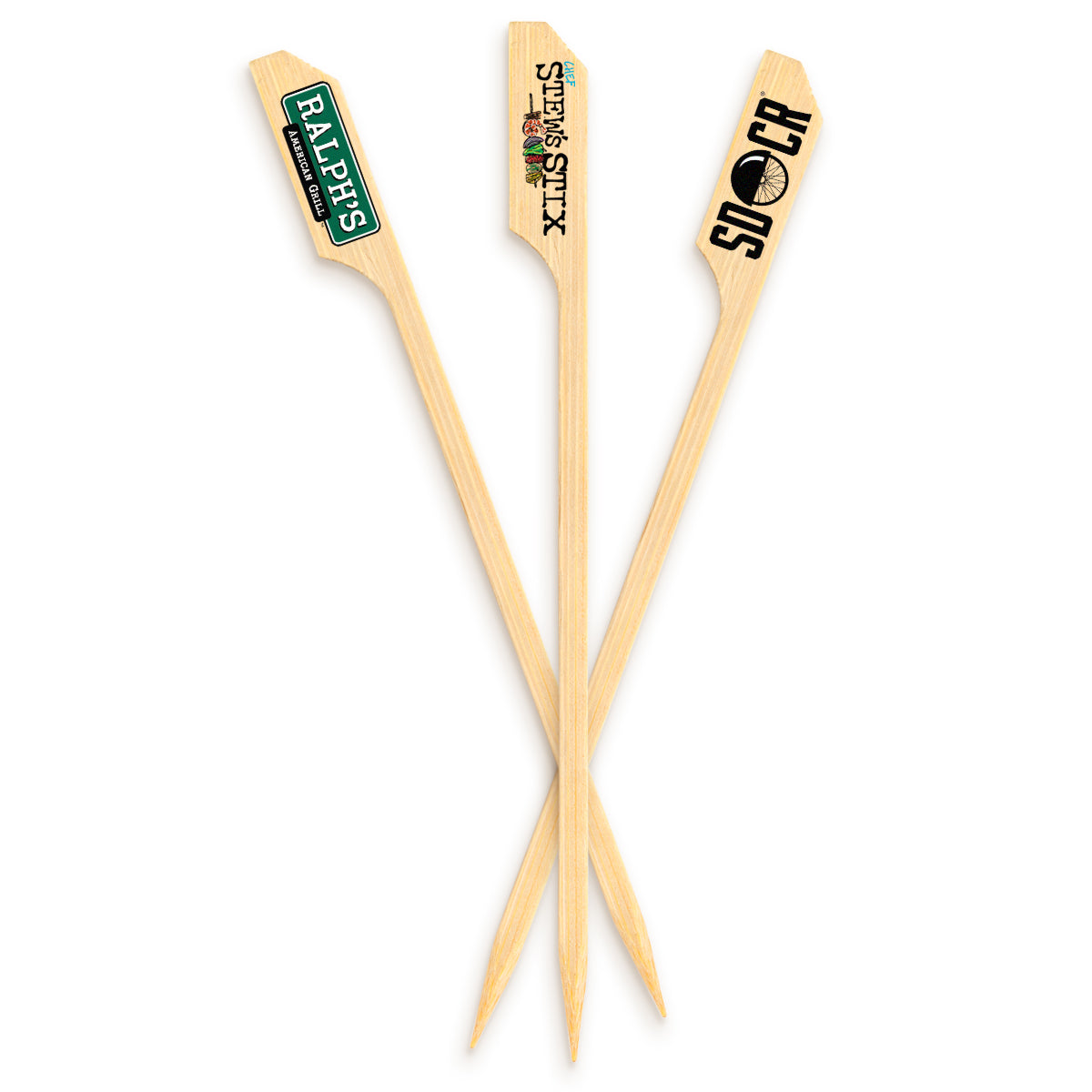 Bulk 4.7" Custom Bamboo Paddle Pick - 1,000/pack – SmartPack USA