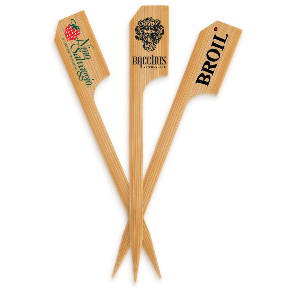 4.7 Inch Custom Double Wide Bamboo Paddle Pick – SmartPack USA