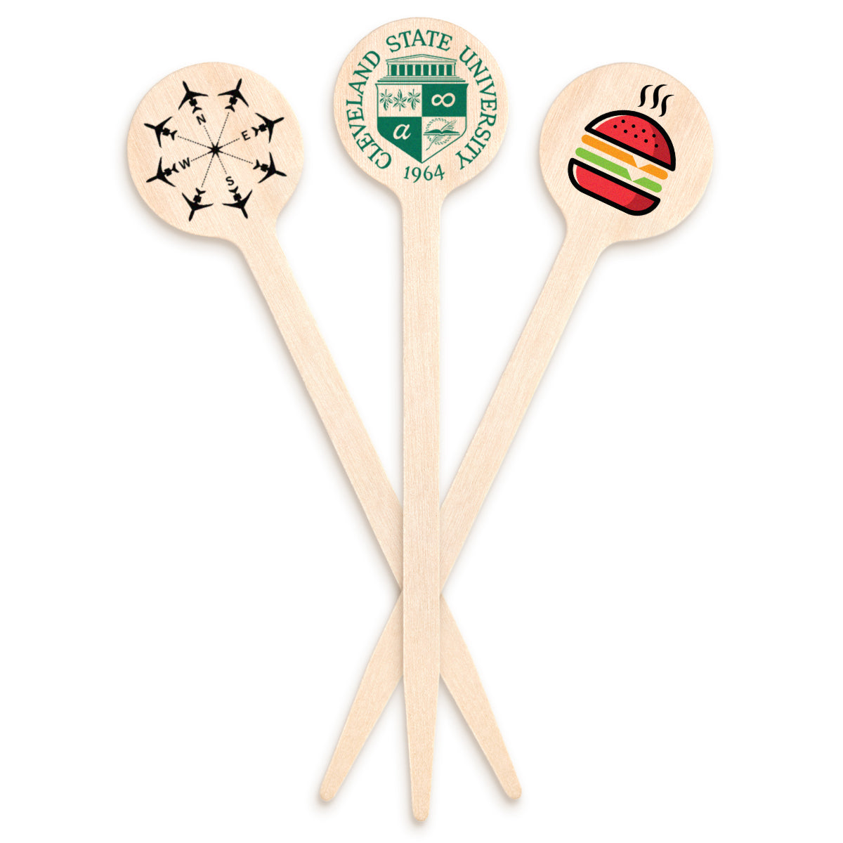 5 Inch Custom Wooden Disc-Top Picks – SmartPack USA