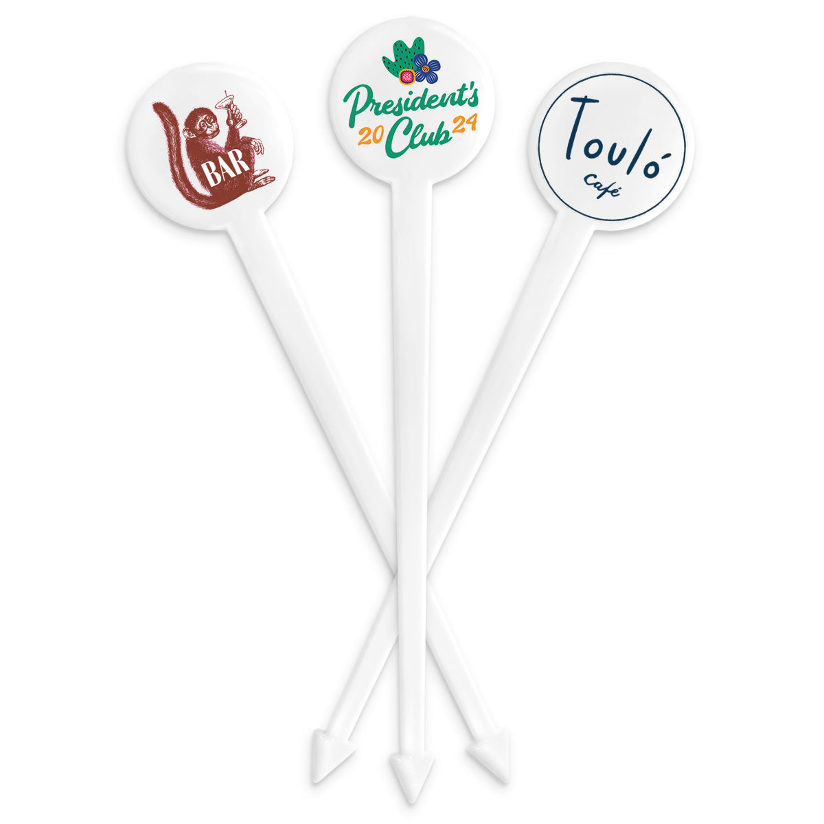 6" Personalizable White Disc-Top Picks – SmartPack USA